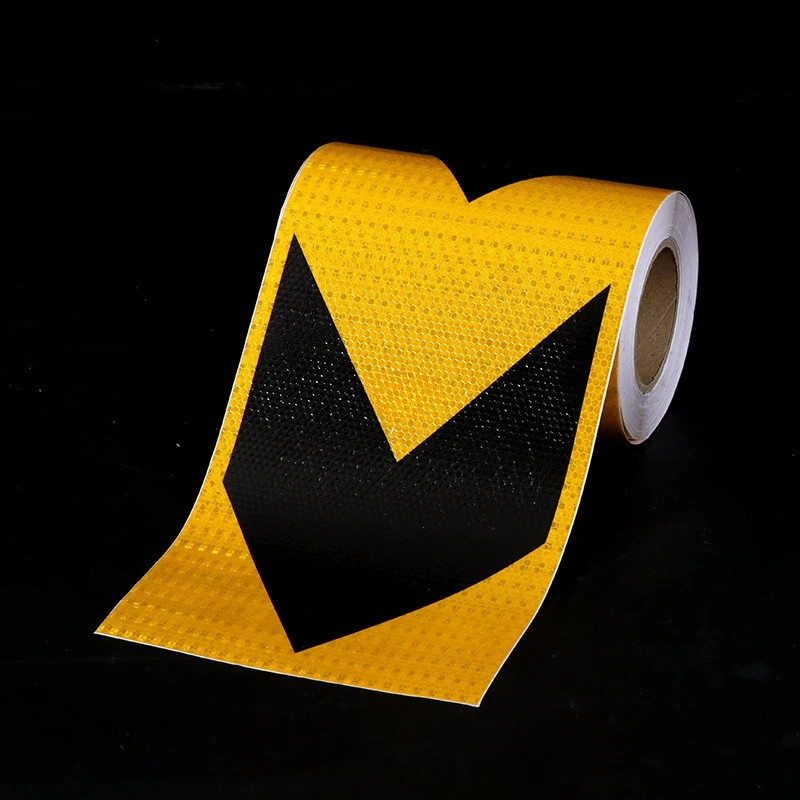 5cm/10cm/20cm*3M Arrow Reflective Hazard Safety Tapes Yellow-Black ...