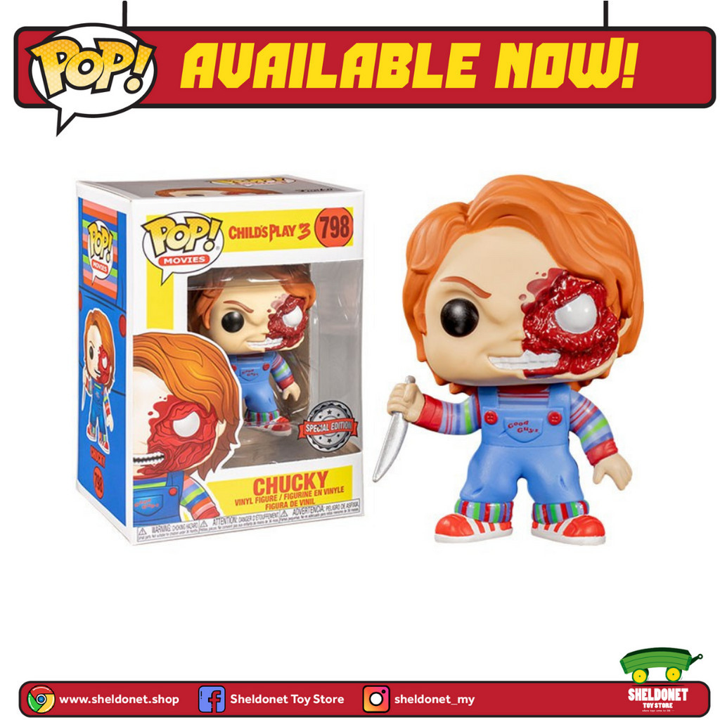 Funko Pop! Movies : Child's Play 3 - Chucky Battle Damaged [Exclusive ...