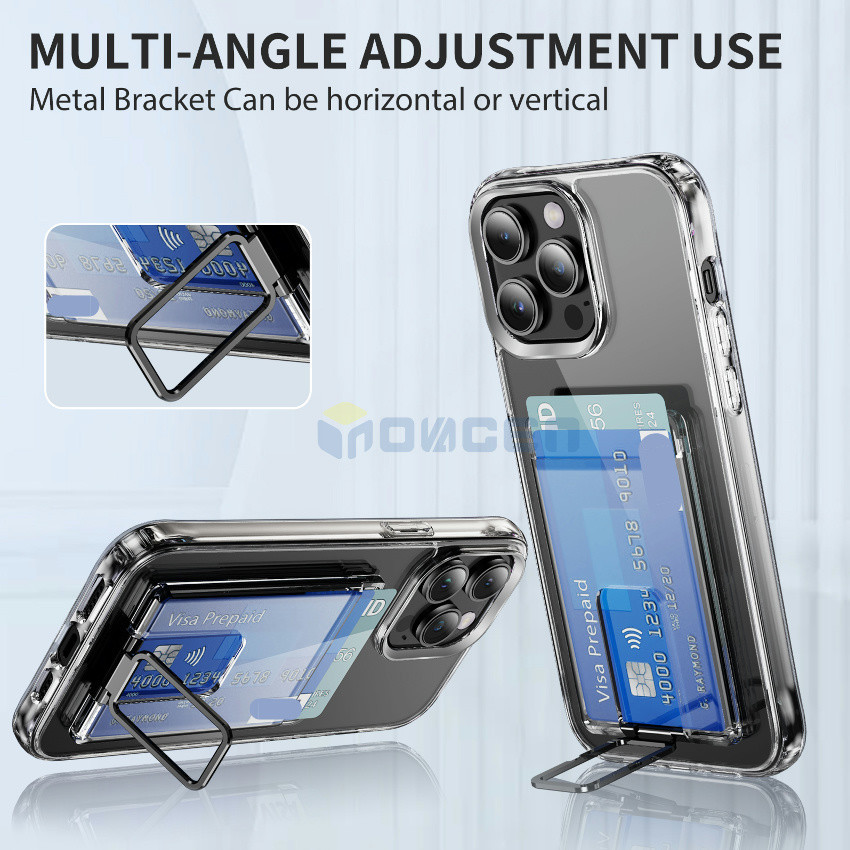 INOVAGEN Snap On Mag-Safe Phone Stand with Card Wallet,Portable ...