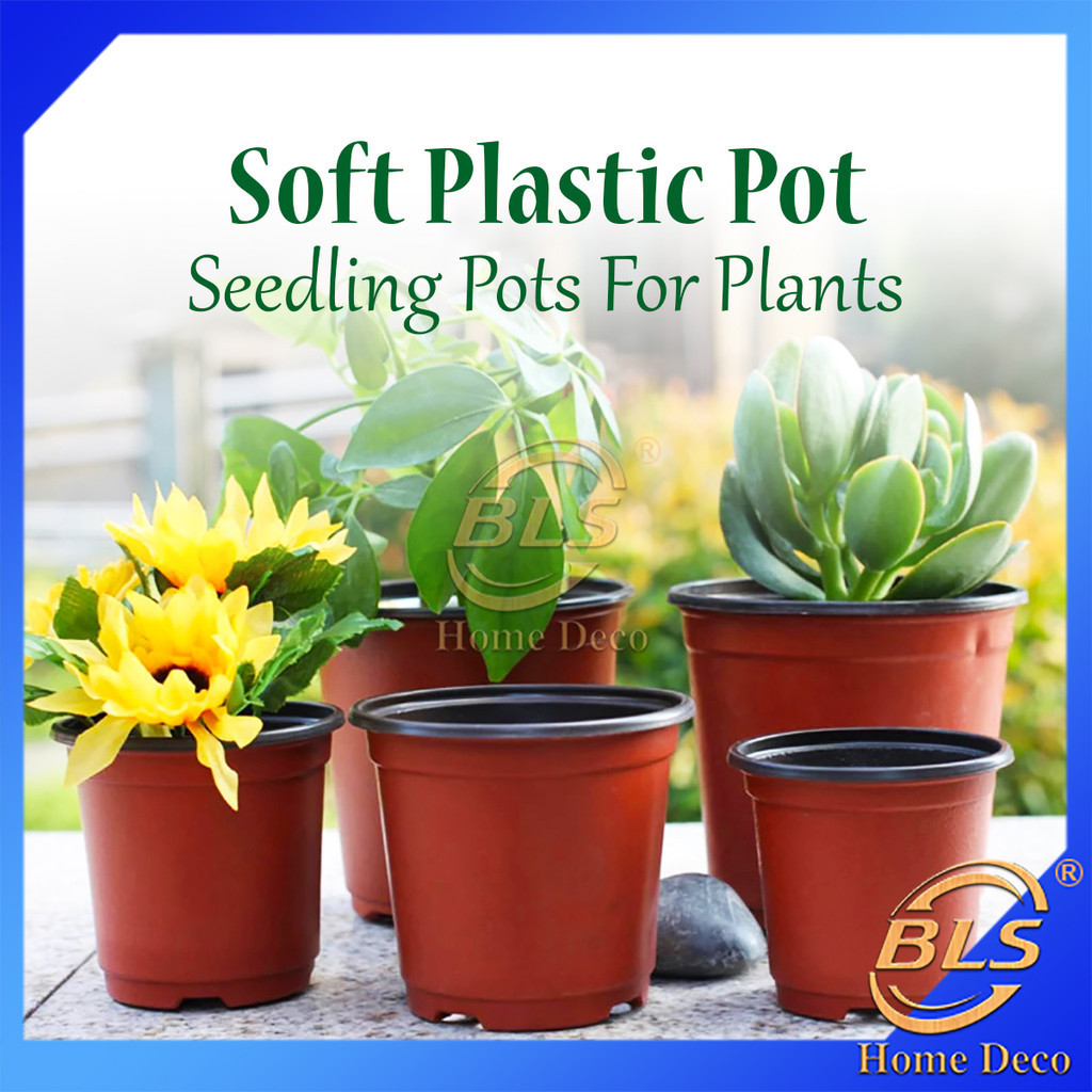 Diameter 24cm Ultra Thin Soft Plastic Pot Disposable Nursery Pots ...