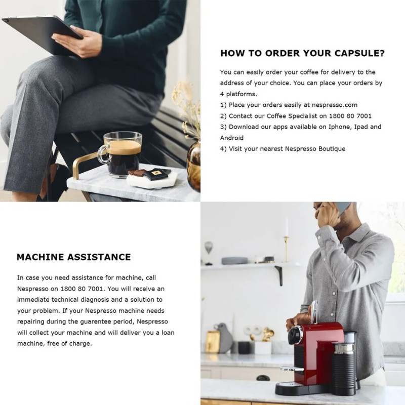 Nespresso D30-ME-BK-NE2 Essenza Mini Fully Automatic Capsule Espresso ...