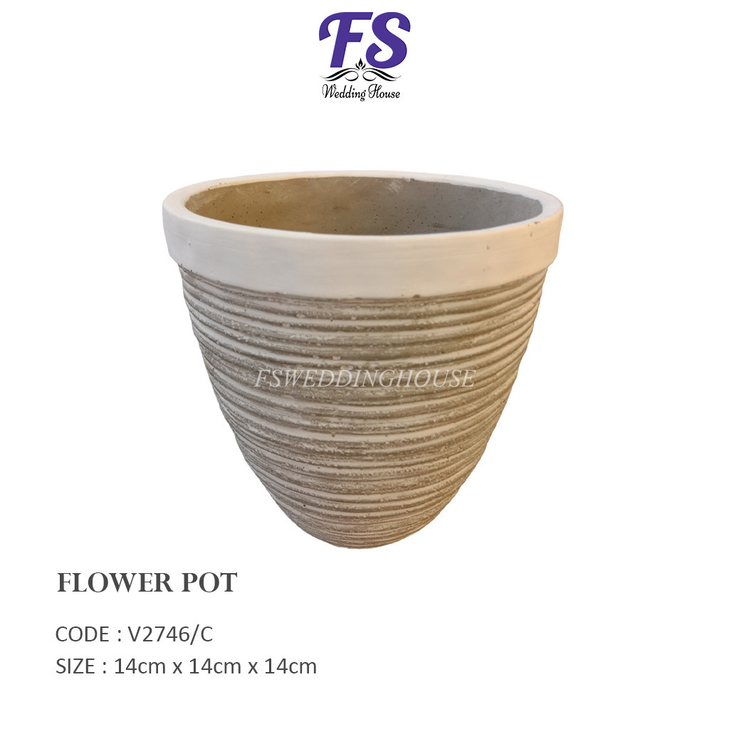 1 PCS - TEXTURE PLANTERS/CERAMIC PLANTERS/FLOWER POT/STONE TEXTURE ...