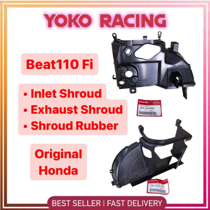 Original Honda Beat 110 Beat110 Fi Old V1 Inlet Shroud 19621-K81-N00 ...