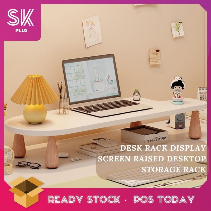 SKplus Desk Rack Display Screen Raised Desktop Storage Rack Workstation ...