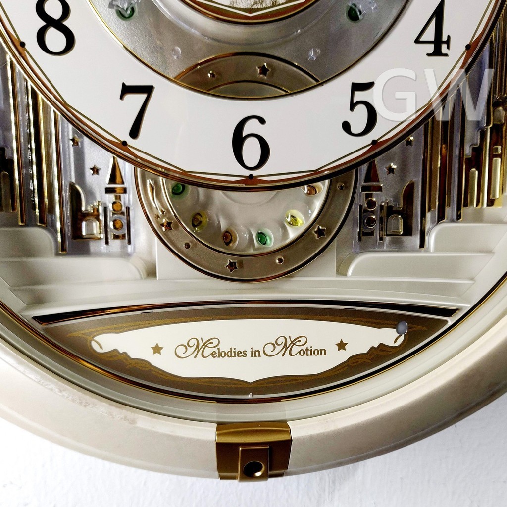 100% ORIGINAL SEIKO Melodies in Motion Volume Light Sensor Wall Clock ...