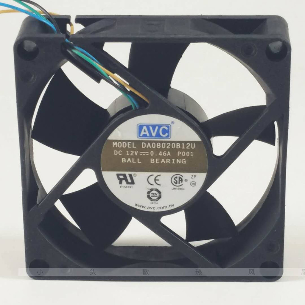 AVC 8CM 8020 DA08020B12U 12V 0.46A CPU Chassis Cooling Fan 80 * 80 ...