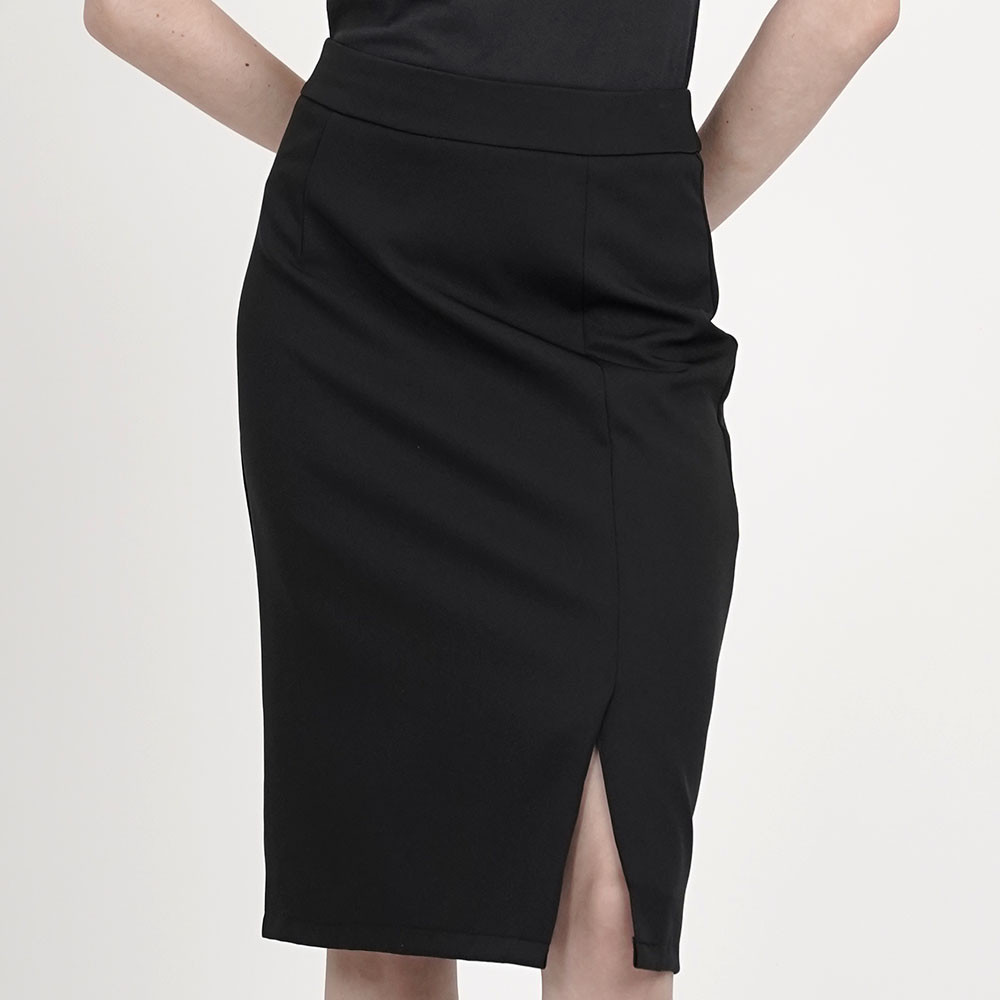 Nicole Exclusives High Waisted Straight Line Skirt (2 Color) | Shopee ...