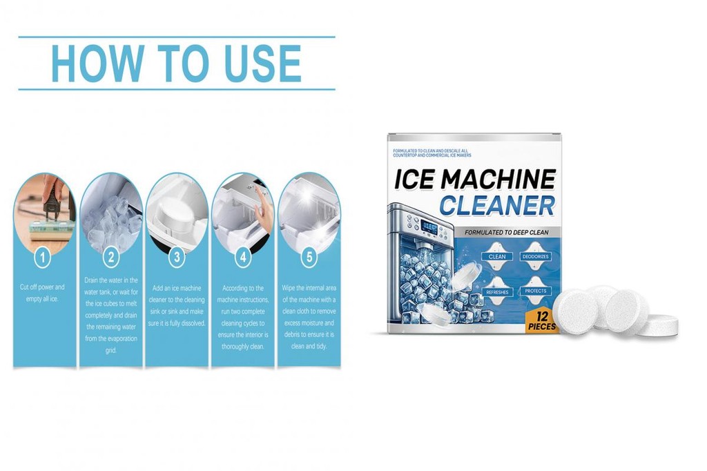 [greensea1] Ice Machine Descaling Agent Ice Maker Tablets Powerful Ice ...