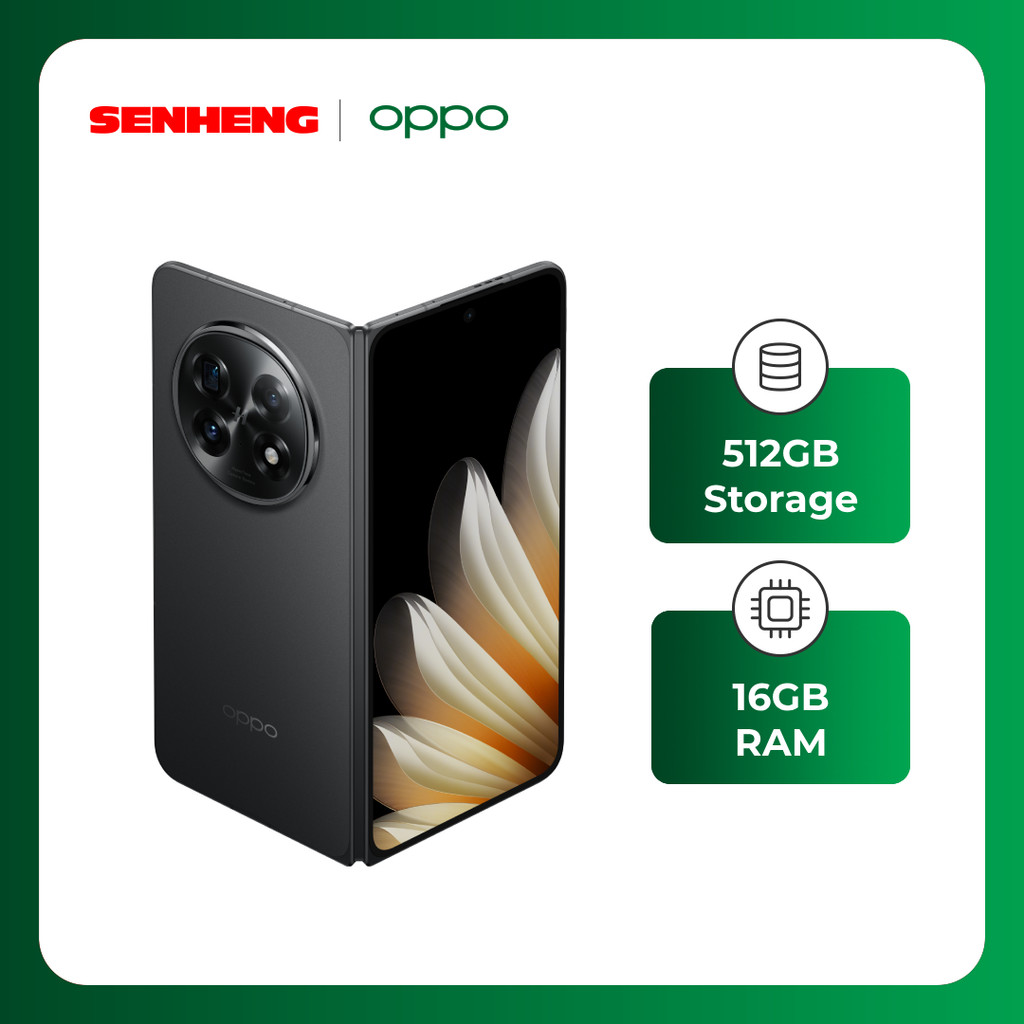 OPPO Find N5 Fold (16+512GB) CPH2671 Misty White Cosmic Black | Shopee ...