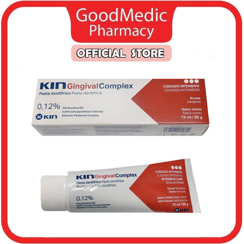 Kin Gingival Complex Toothpaste [Exp02/2026] 95g (0.12% Chlorhexidine DG) | Shopee Malaysia