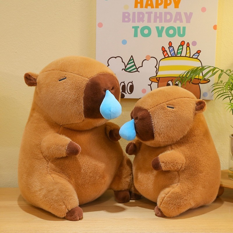 Snot Capybara Plush Doll Funny Snot Capybaras Dolls Soft Toy Gift ...
