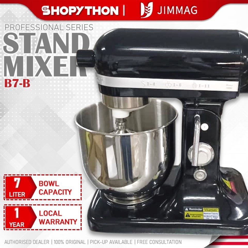 JIMMAG Stand Mixer B7-B - Black (7.0L/500w) Heavy Duty Commercial Grade ...