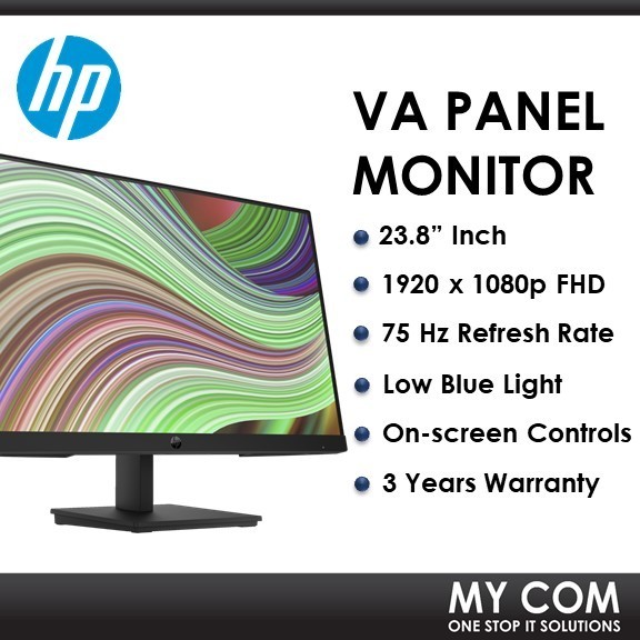 HP P24v G5 23.8" 7N914AT FHD 5ms 75Hz Flat VA With Edge-lit Monitor ...