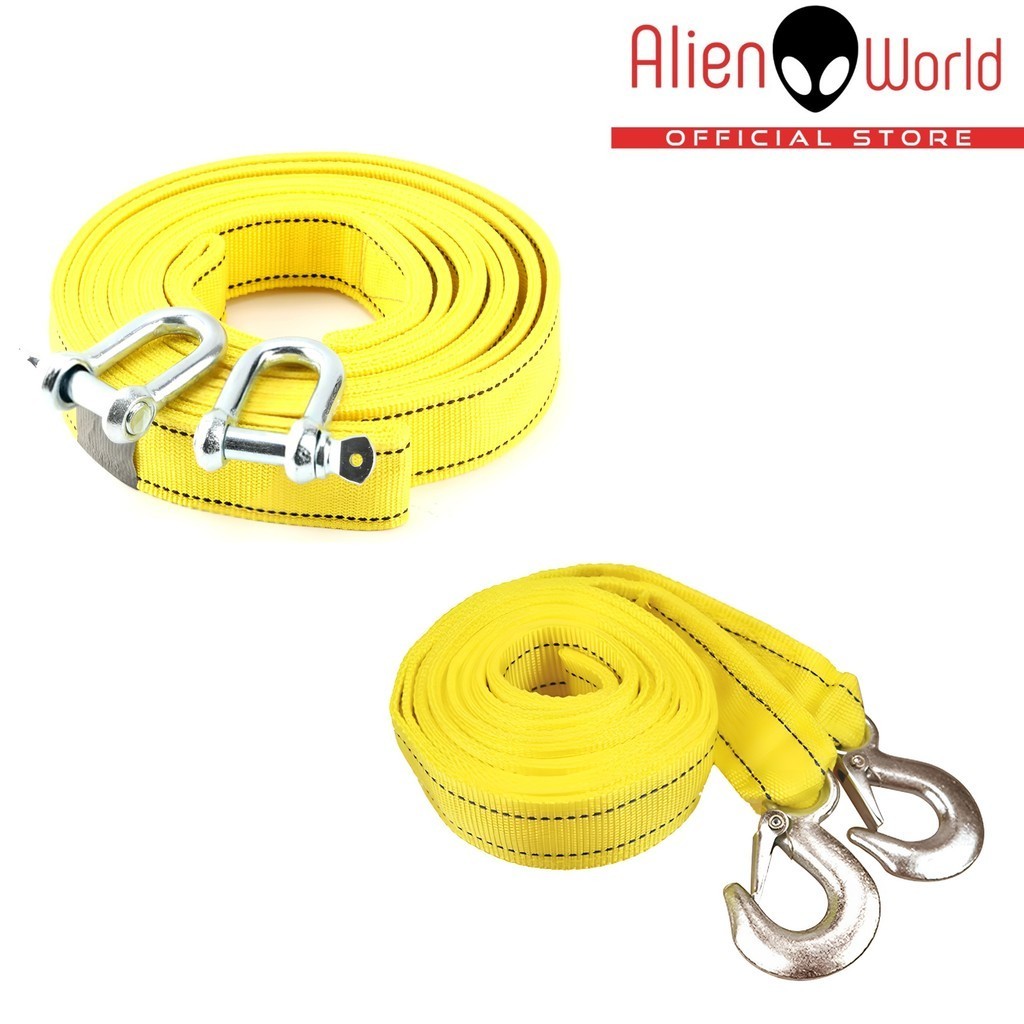 Heavy Duty 5 Meters Car Tow Rope Strap Rated for 5 Tons Load | Car ...