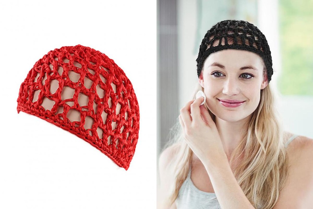 CM Sleeping Nightcap Crochet Hair Net 2 Pcs Nightcap Crochet Mesh Hair ...