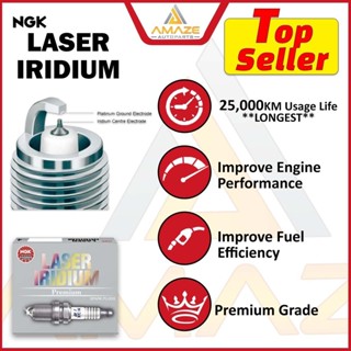 NGK Laser Iridium Spark Plug CR9EIA-9 (Kawasaki Versys, Z650, Z1000, ZX-10R, Suzuki GSX, GSZ, V ...