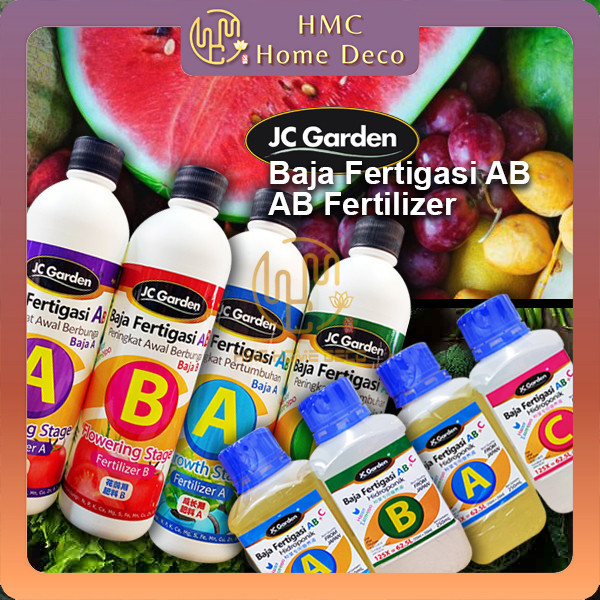 JC Garden AB Fertilizer For Vegetable Fruit Flower / Baja AB Baja Sayur ...