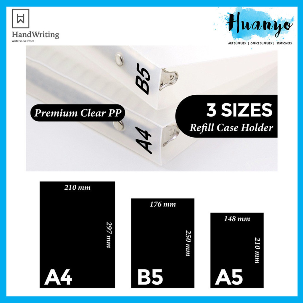 Handwriting Heavy Duty Refillable Case Holder / Paper Refills (A5/B5/A4 ...
