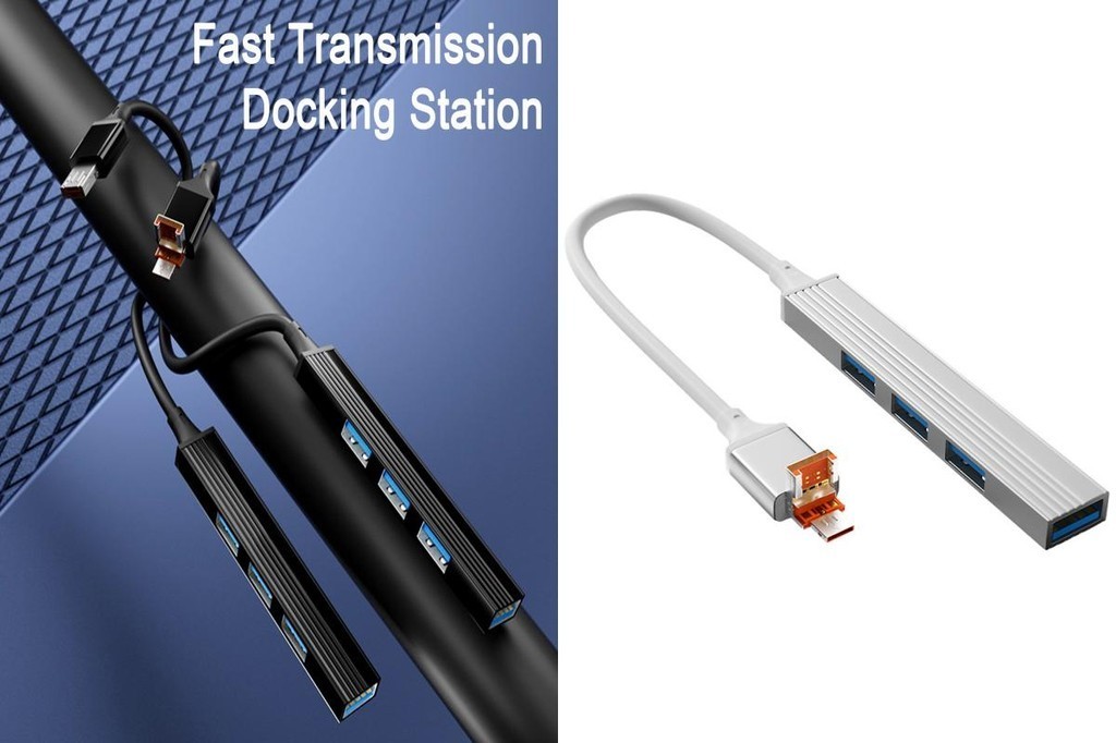 COOD Usb Replicator Fast Transmission Docking Station 4-in-1 Usb Type-c ...