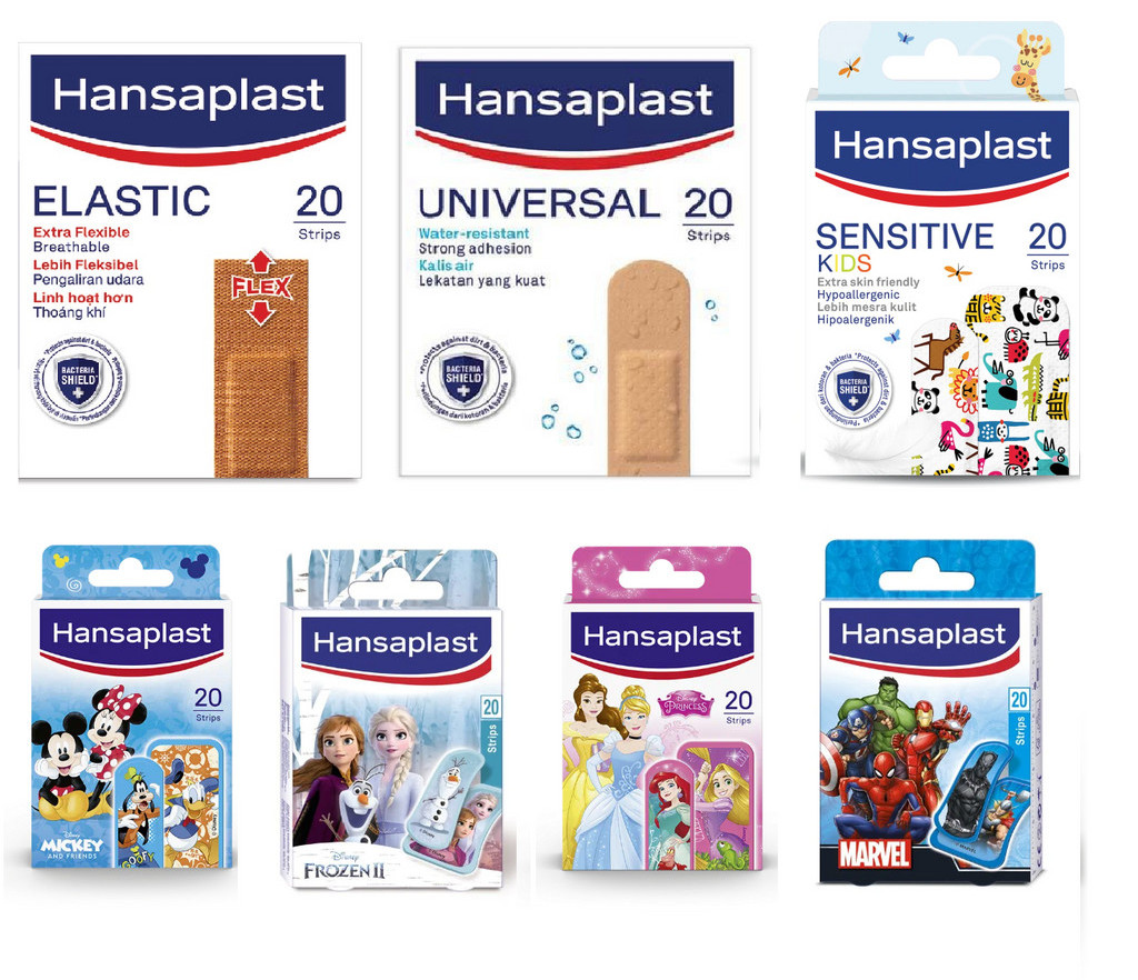Hansaplast Plaster 创口贴 20S Kids Plaster / 10S Elastic Universal ...