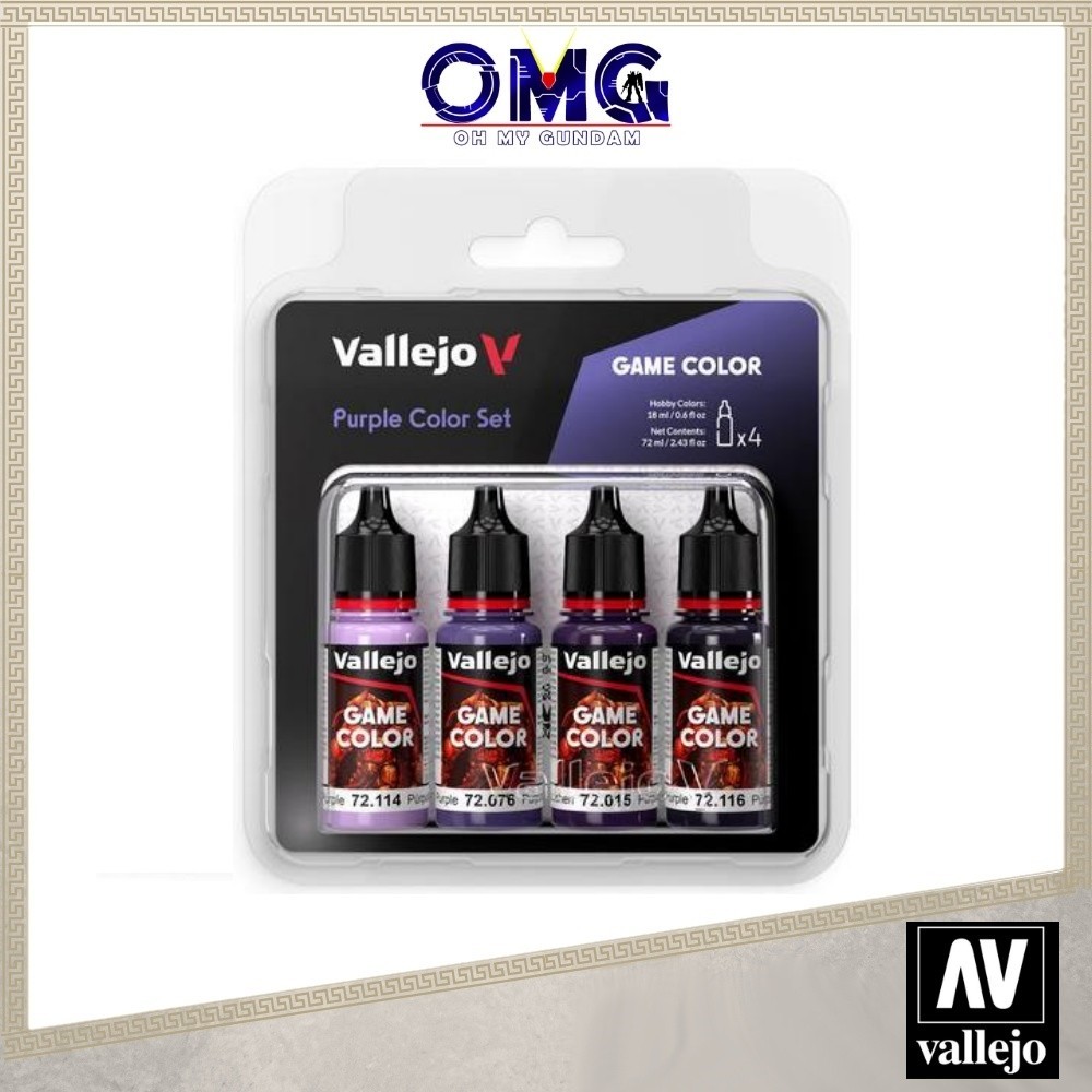 Vallejo Game Color Purple Color Set 72382 (4 x 18ml) Gundam Color ...