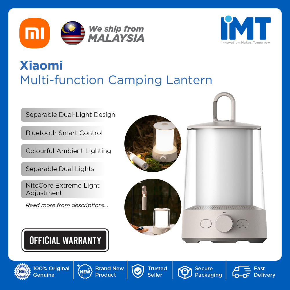 Xiaomi Multi-Function Camping Lantern | Separable Dual-Light Design | Bluetooth Smart Control ...
