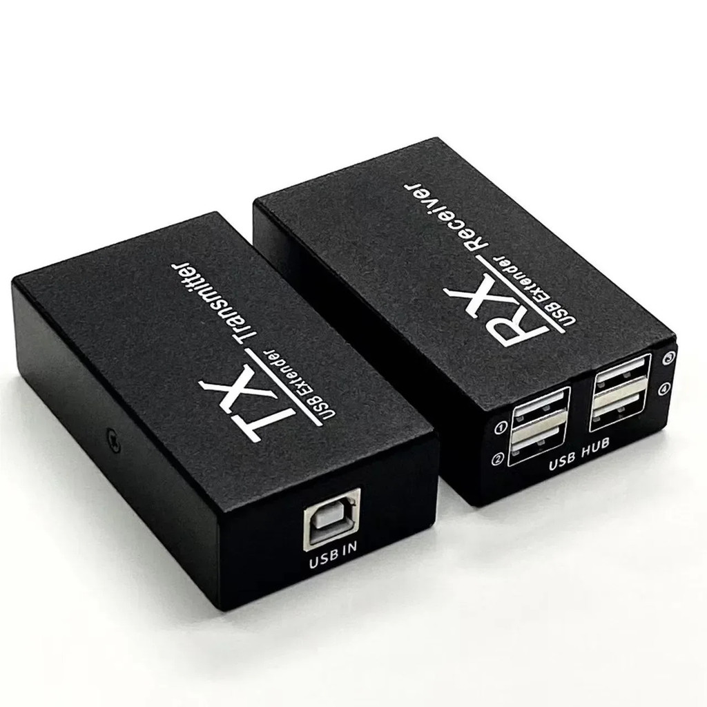 120M USB Extender 4 Port USB Hub Adapter Over RJ45 Cat6 Ethernet ...