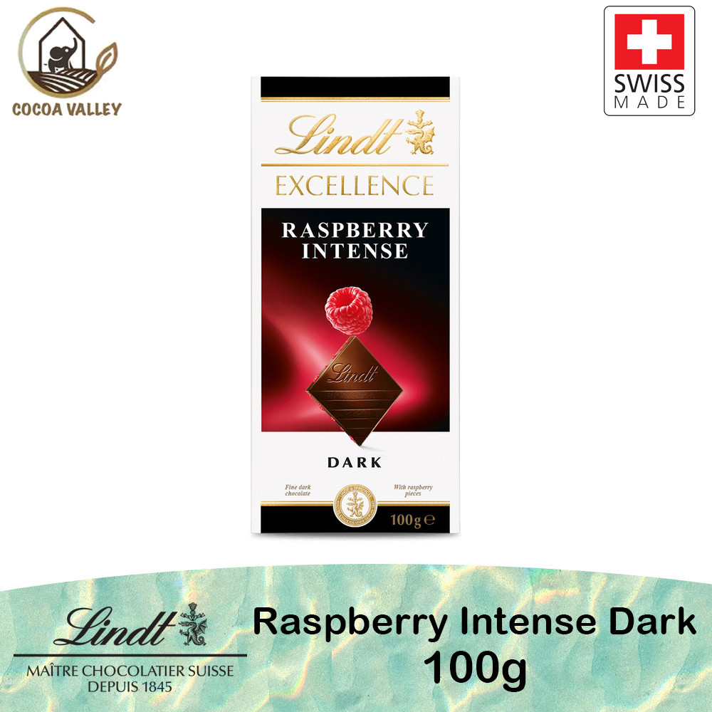 Lindt Excellence Raspberry Intense Dark 100g | Shopee Malaysia