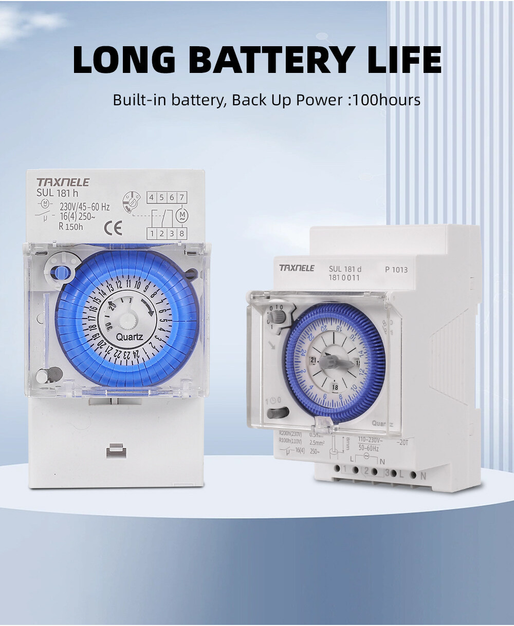 SUL181h SUL181d Mechanical Timer 24 hours Time Switch Relay Electrical ...