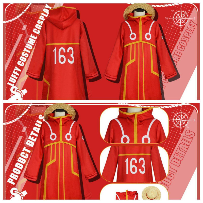 Adult Egghead Island Costume Monkey D Luffy Robe Cosplay Costume 163 ...