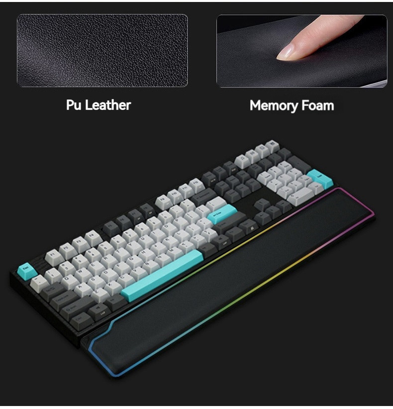RGB Keyboard Wrist Rest New Luminous Wristband Mechanical Keyboard ...