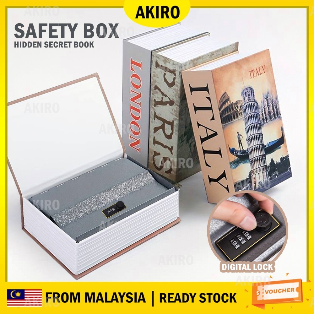 AKIRO Safety Book Secret Book Anti Theft Security Book Deco Book ...