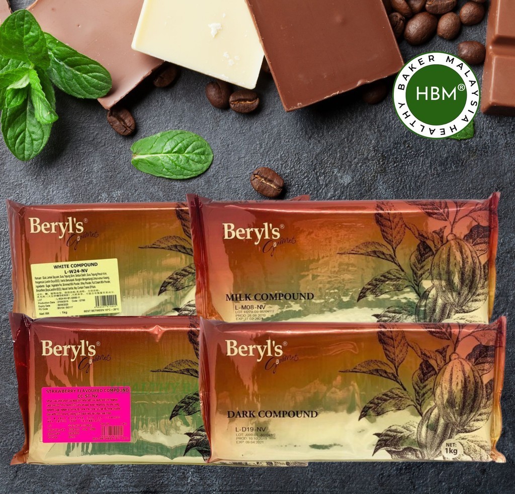Beryl's Compound Chocolate Block 1KG/200G / cooking chocolate ...