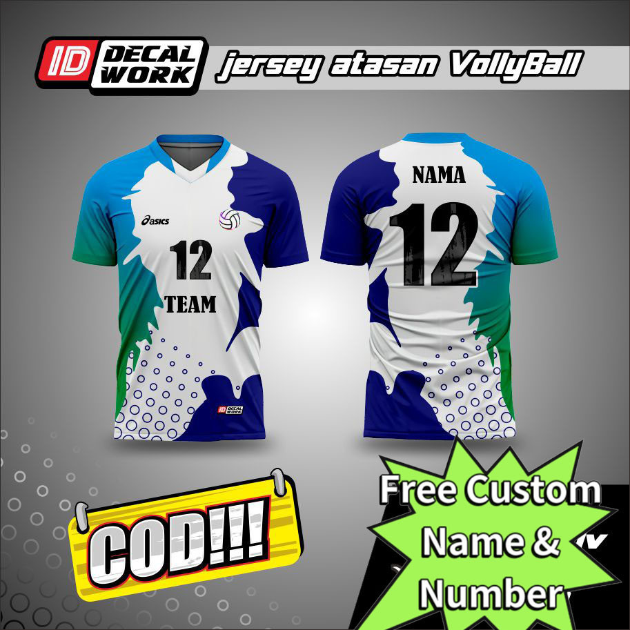 【Free Custom Name & Number】Volleyball Sublimation T shirt [NEW] VOLLEYBALL FULLY SUBLIMATED ...