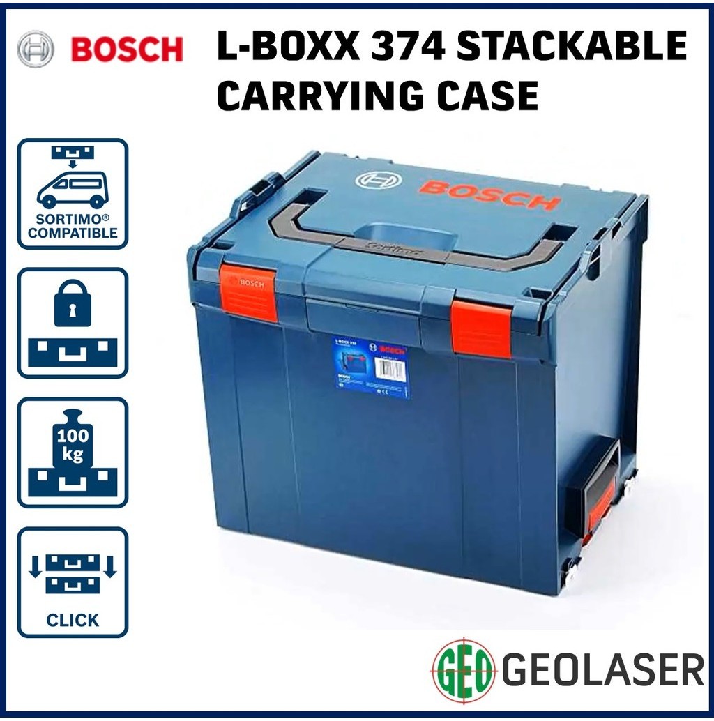 BOSCH L-BOXX 374 PROFESSIONAL CARRYING CASE TOOL BOX (NO INLAY ...
