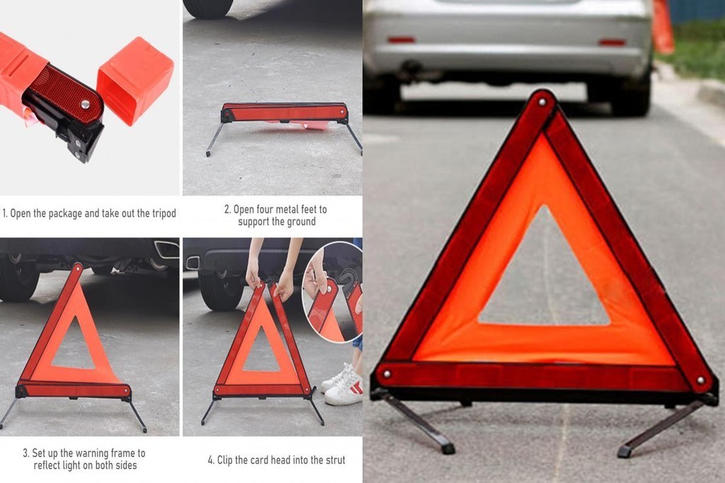 【Ready Stock] Warning Sign Folding Sturdy ABS Car Warning Triangle ...
