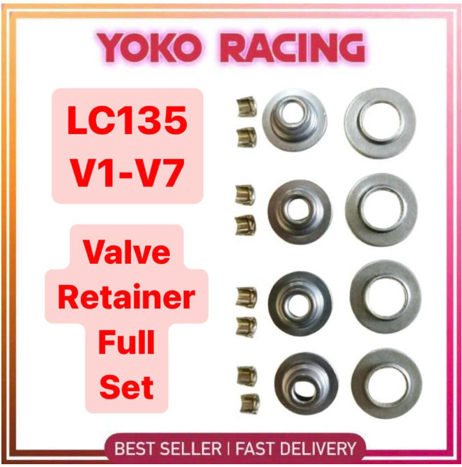 YAMAHA 135LC LC 135 LC135 V1 V2 V3 V4 V5 V6 V7 VALVE RETAINER COMPLETE FULL SET VALVE KEY VALVE ...