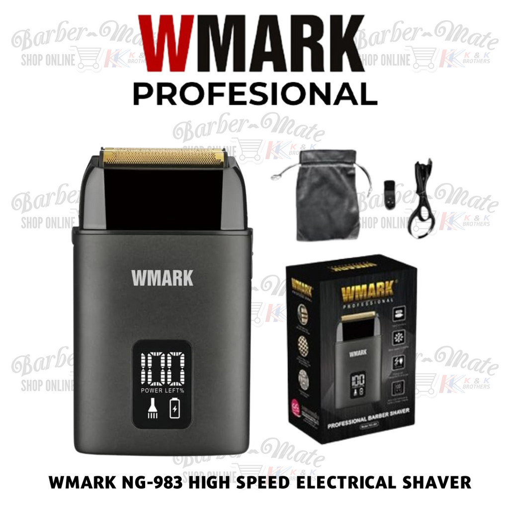 WMARK NG-983 ELECTRICAL SHAVER │ NG-7901 MINI BARBER SHAVER │ USB NG ...