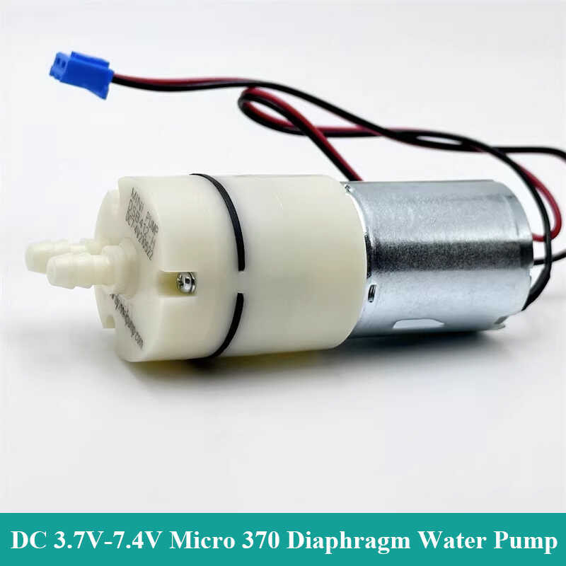 DC 3.7V 5V 6V 7.4V Micro 370 Water Pump Mini Diaphragm Self-priming Suction Water Pump DIY ...