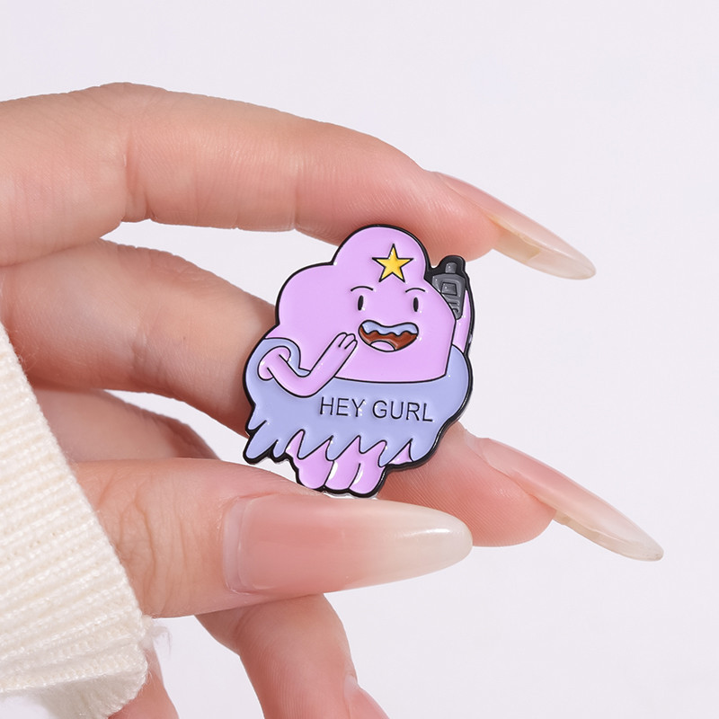 Adventure Time Animation Series Brooch Lumpy Princess Cartoon Badge Cute Pin Children’s Gift ...