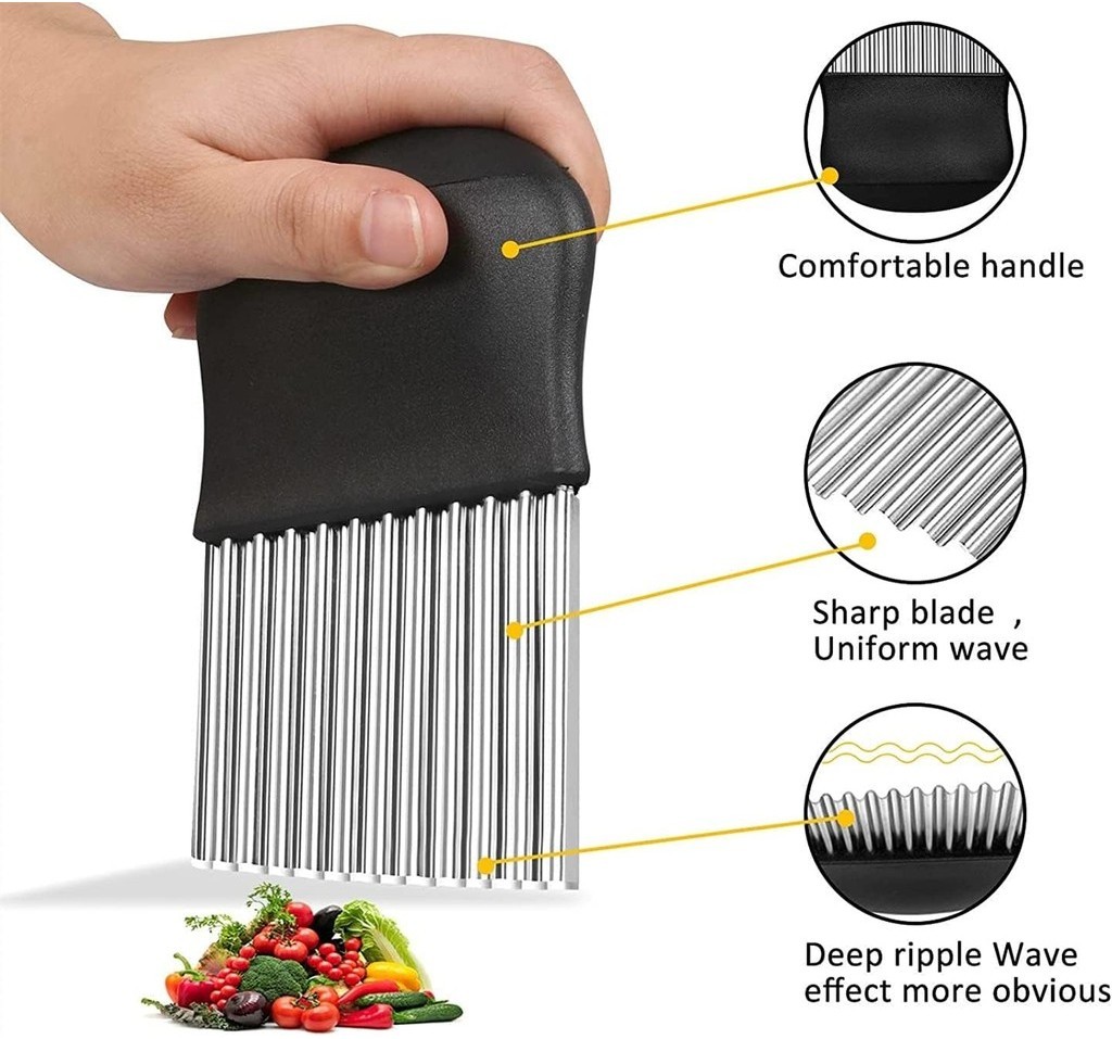 4 IN 1 Stainless Steel Vegetable Fruit Knife Cutter Chopper Slicer ...