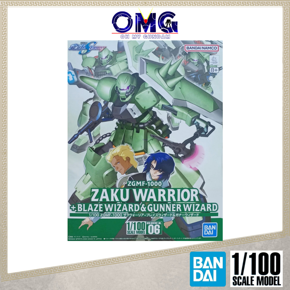 Bandai NG 1/100 Zaku Warrior + Blaze Wizard & Gunner Wizard 66153 ...