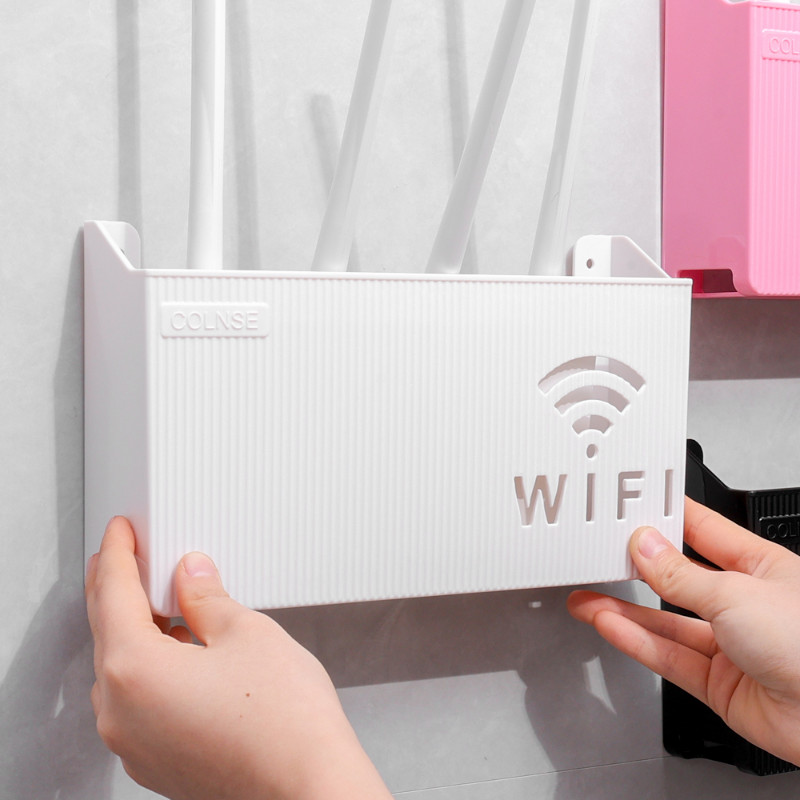 Wall Mounted Router Storage Rack - TV Set-top Storage Shelf ...