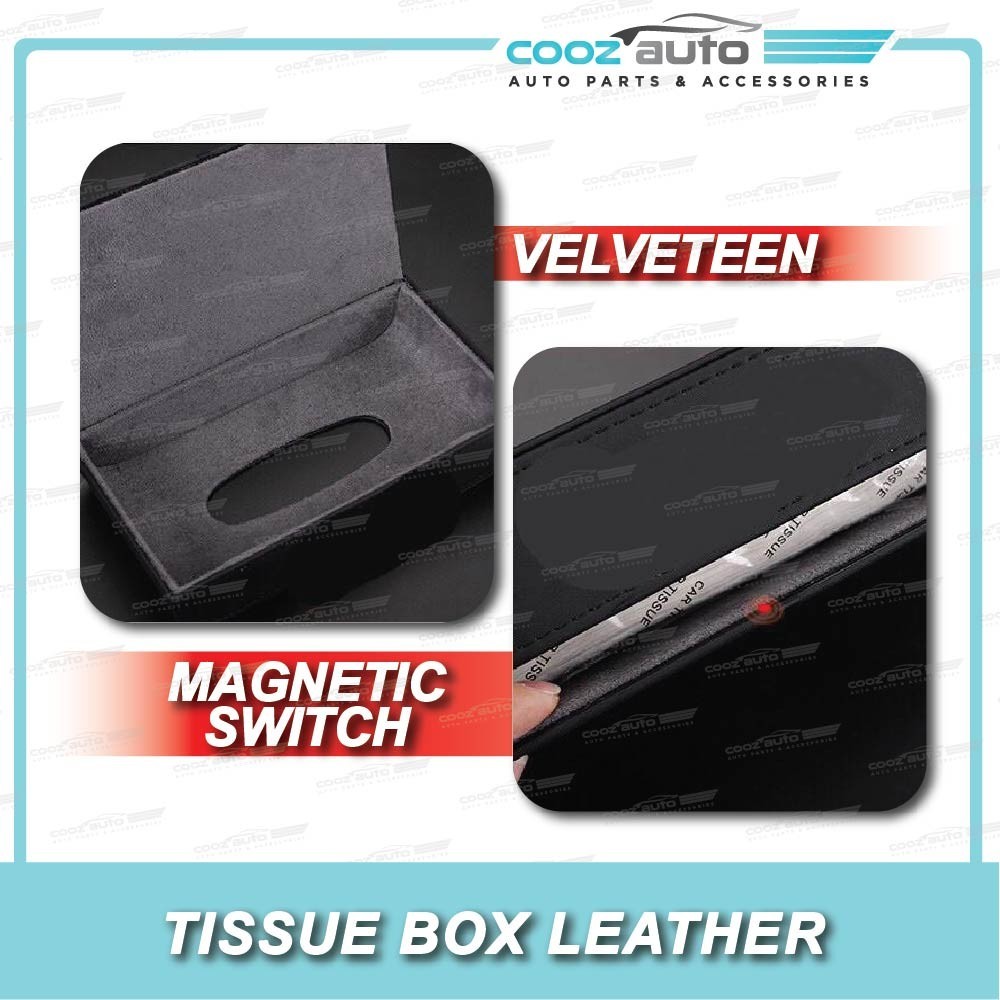 Universal Leather Car Tissue Box Holder Proton Saga Exora Perodua Myvi ...