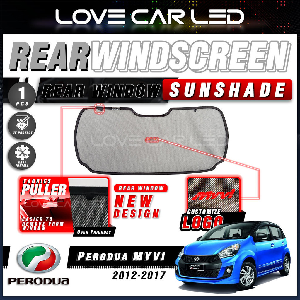 1Pcs Perodua Myvi Lagi Best / Myvi Icon 2012-2016 Rear Windscreen Rear ...