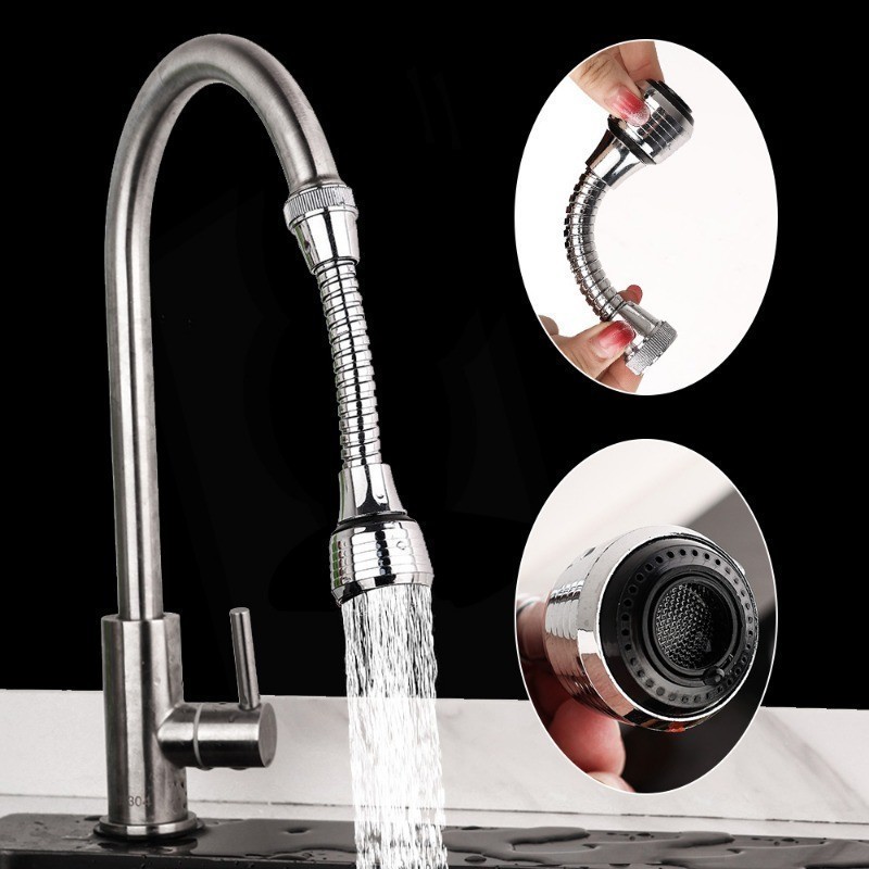 [ Featured ] Spatter-proof Spray Nozzle Extender - Detachable Water Tap ...