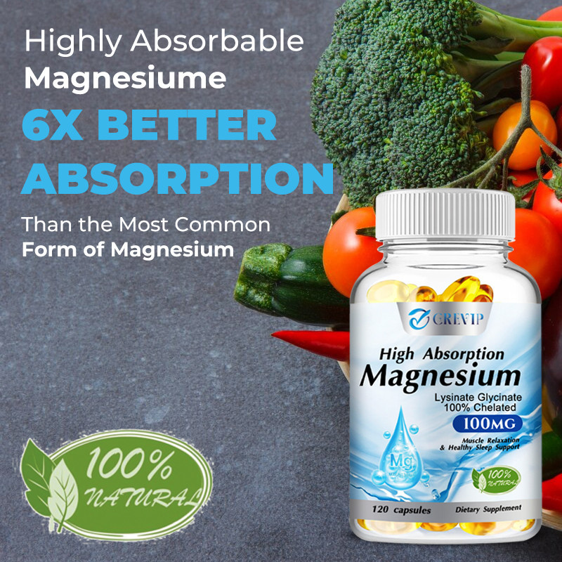 GREVIP High Absorption Magnesium Glycinyl Lysinate - Supports bone ...