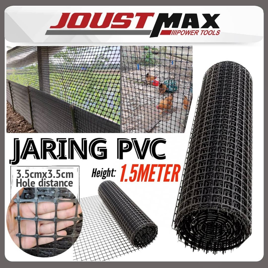 1.5M Heavy Duty Safety Fence Jaring PVC Pagar Plastik Kucing Kandang ...