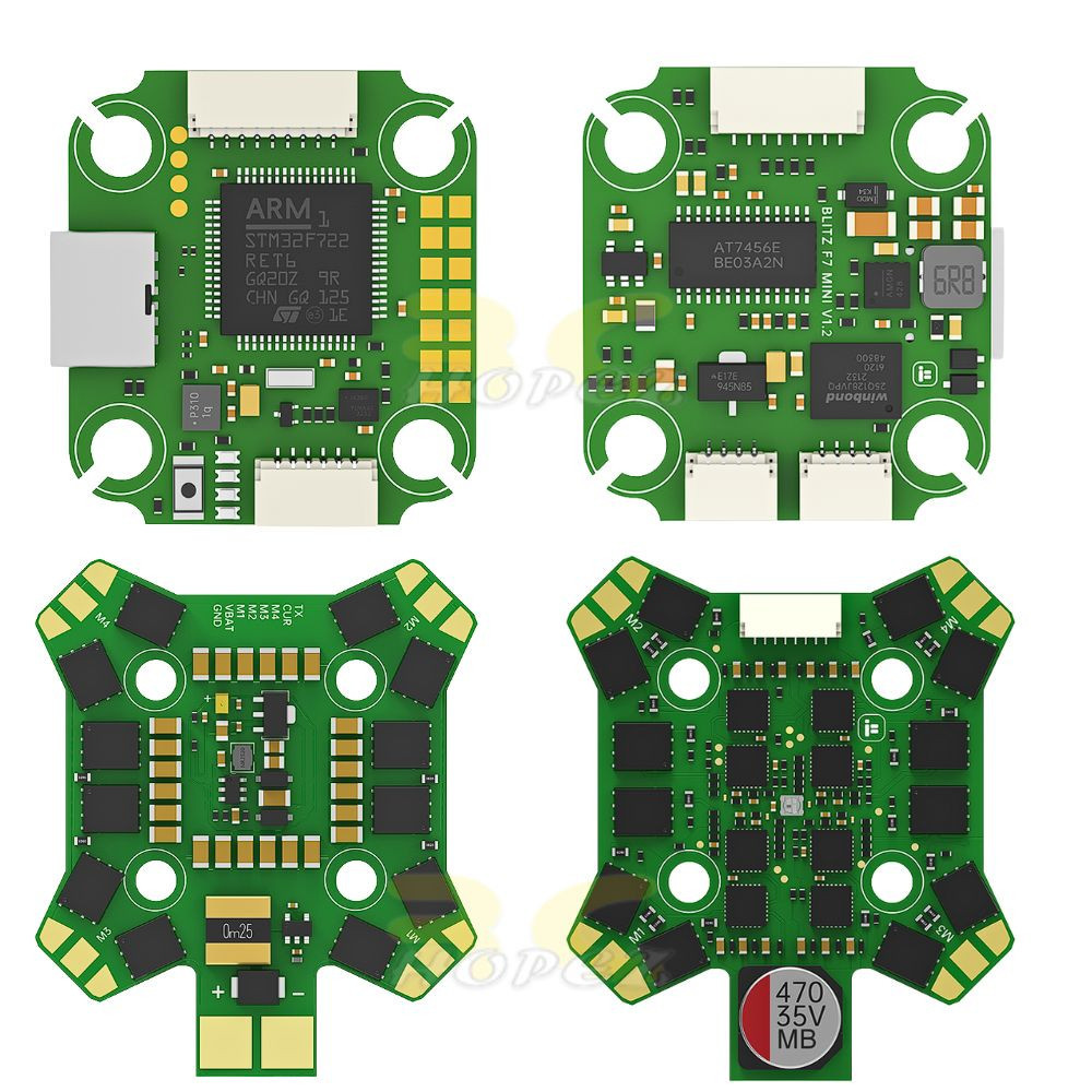 iFlight 20×20mm BLITZ Mini F7 V1.2 Flight Controller & E55R 55A 2-6S ...