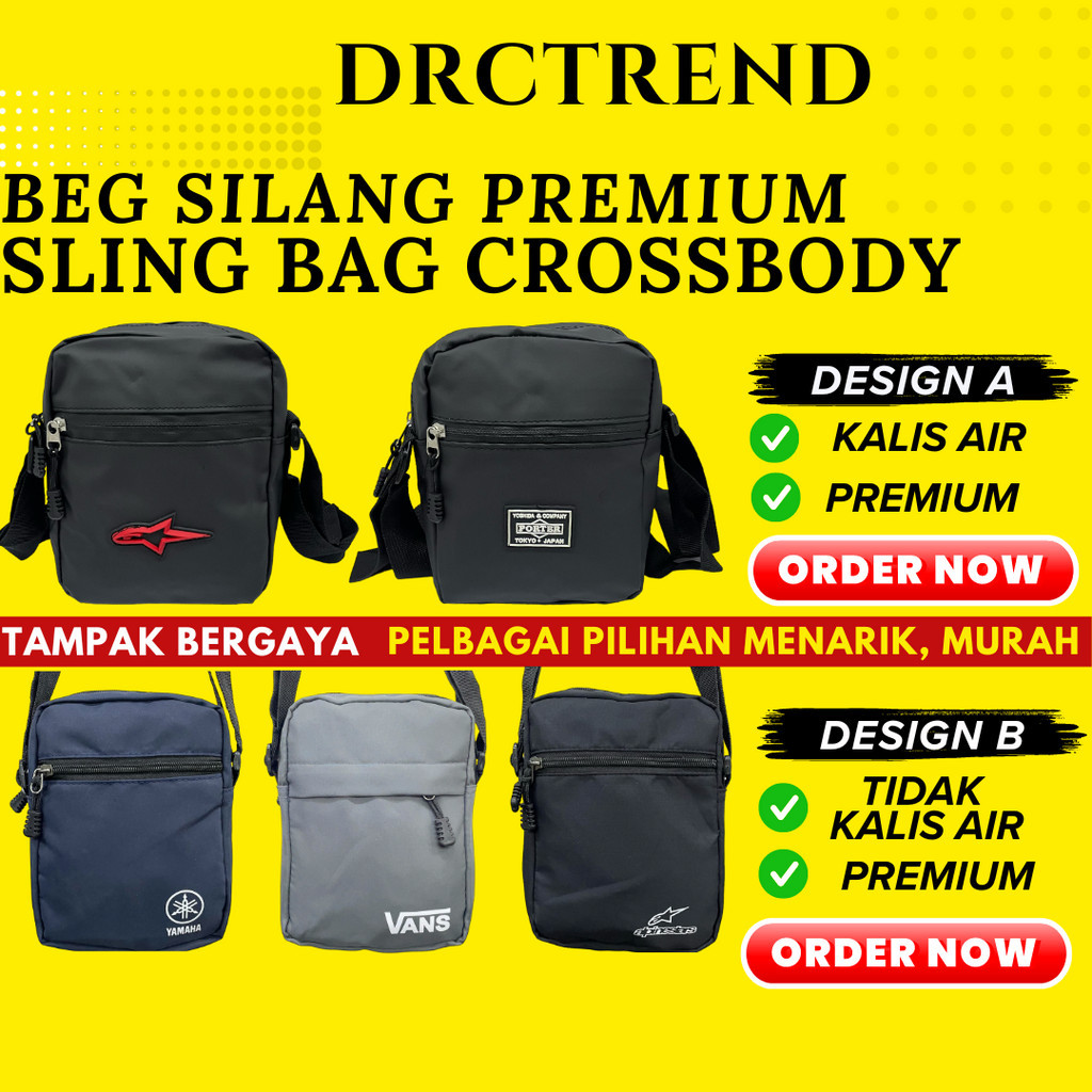 Men Mini Waterproof Sling Beg Messenger Small Bag Mini Shoulder Bag Beg ...